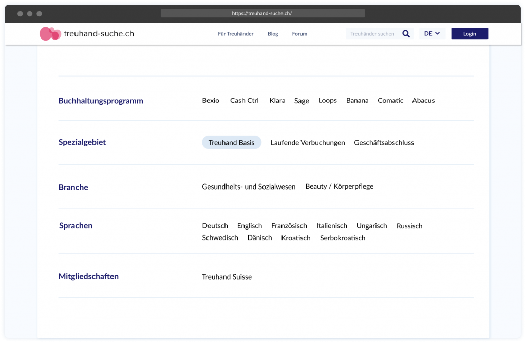 Für Treuhänder (Was wir bieten?) - treuhand-suche.ch